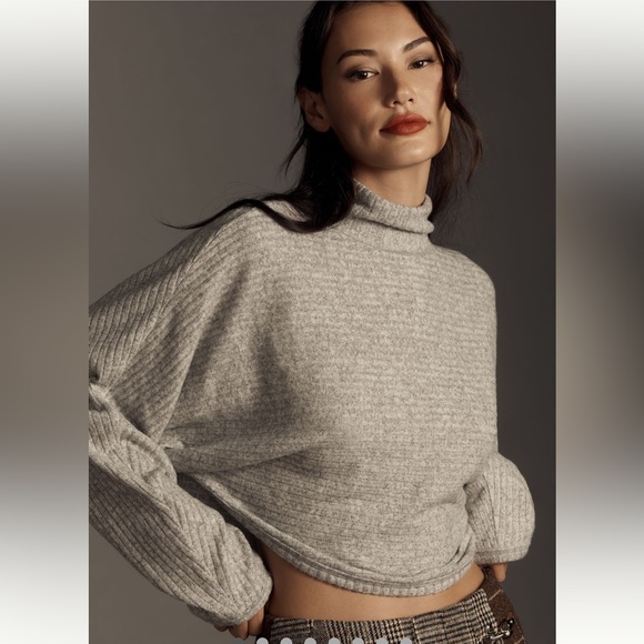 Pilcro | Sweaters | Pilcro Cozy Ribbed Turtleneck Batwing Pullovernwt ...